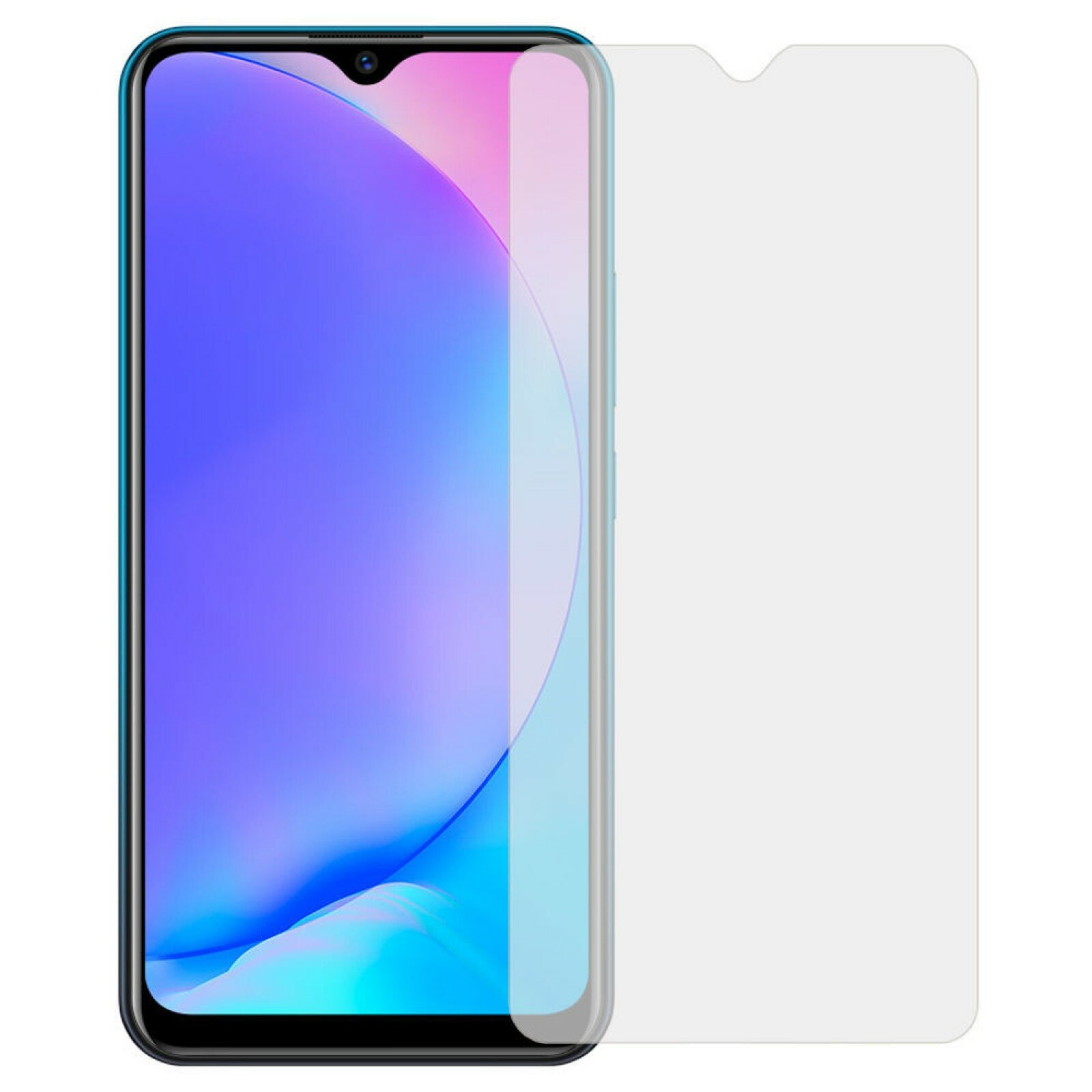 Защитное стекло MyPads для Vivo Y17 (1902) с олеофобным покрытием и отступами под чехол