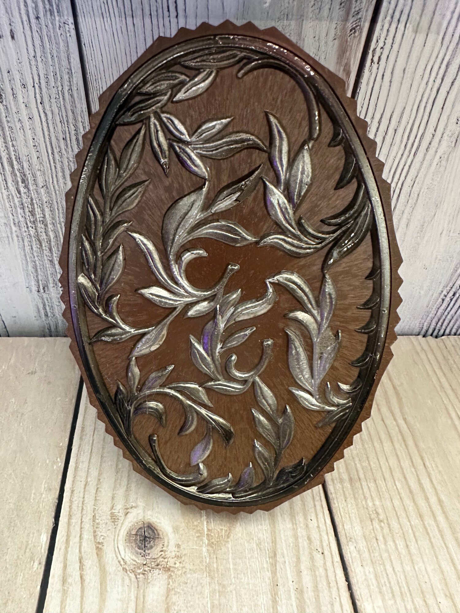 Шкатулка для украшений расписная карболит 1960 годы винтажная