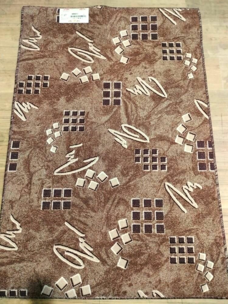 Ковер mix//p1300/a6 Тетрис цвет Коричневый; Бежевый 1 м на 1,5 м