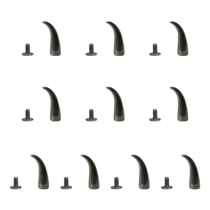 Бронзовые заклёпки для ремней и ошейников, пистолет черный - 11 Чили 7x21