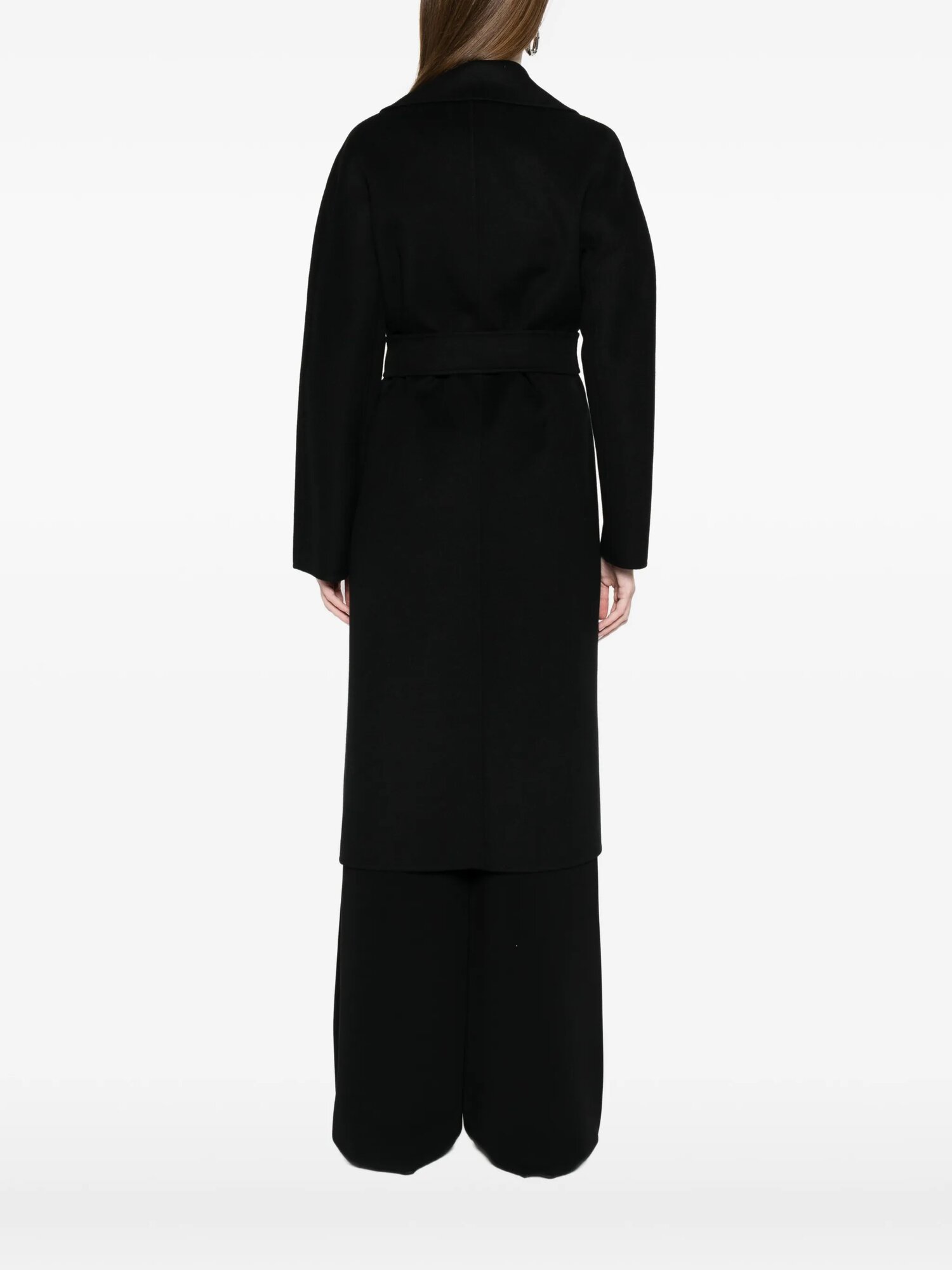 Пальто Max Mara Wraparound belt virgin wool coat, размер 48 — фото 1