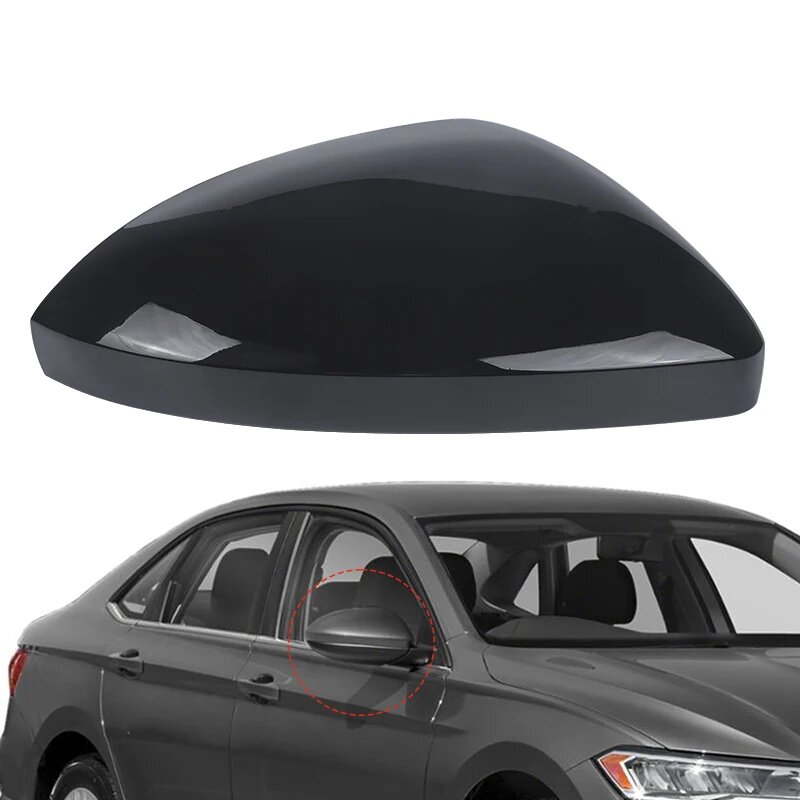 Крышка зеркала Glossy Black Right для VW Jetta 2019-2025