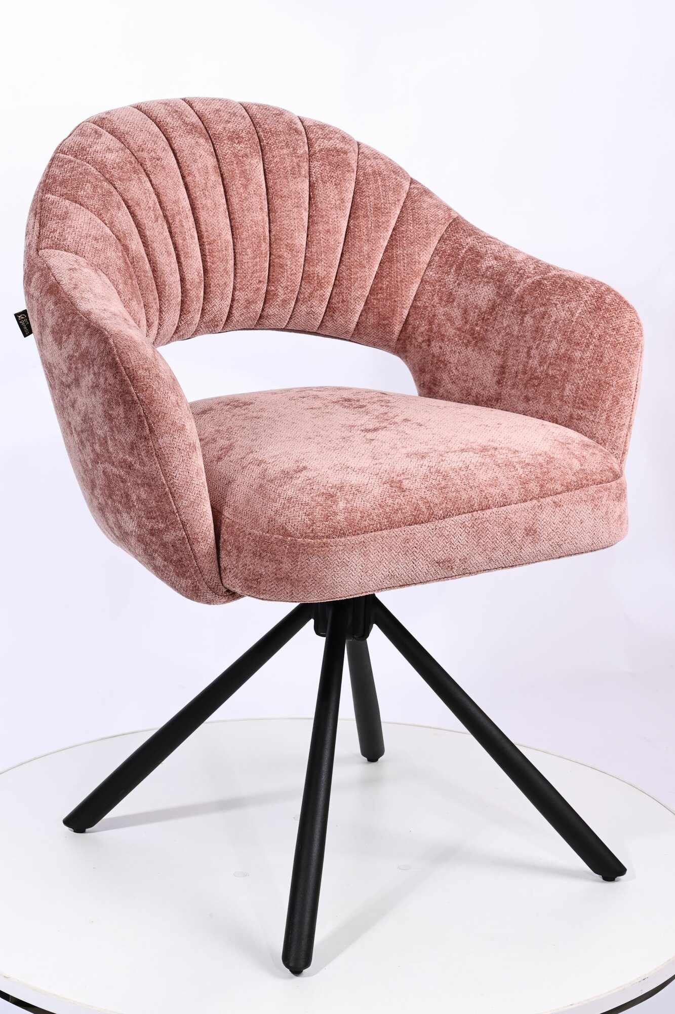 Стул-кресло Кристалл 4 шт, поворотный, мягкий, со спинкой, пружинный блок