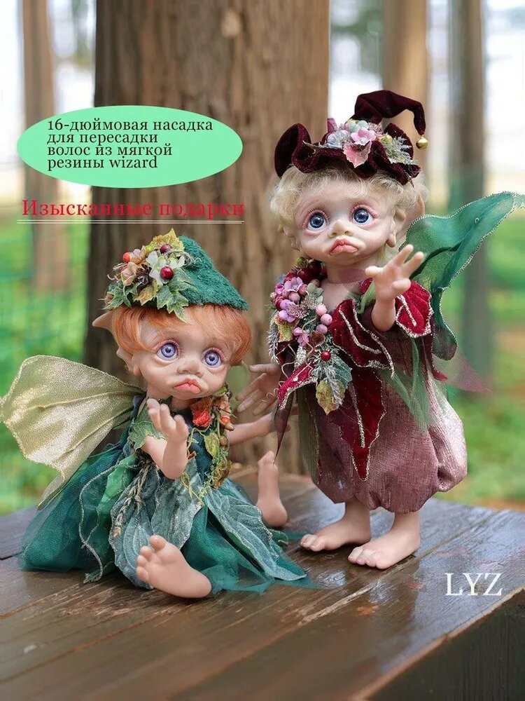 Кукла реборн, 16 дюймов, 40 см, полностью мягкий резиновый эльф для пересадки волос, детские игрушки, подарки