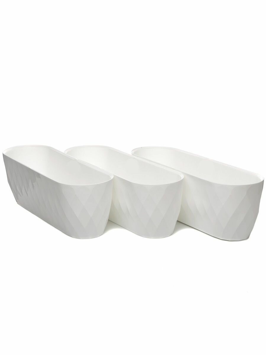 Горшок для цветов Navako Gala 6.5L White (3 штуки)