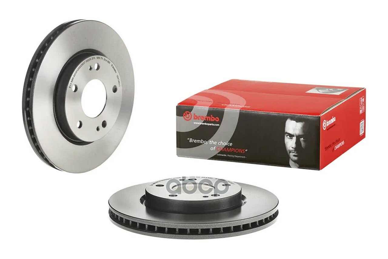 Диск тормозной MITSUBISHI: LANCER 2.0 00-, LANCER 2.0 03-08, SPACE RUNNER 2.0/2.4 GDI 99-02 Brembo арт. 09A14811