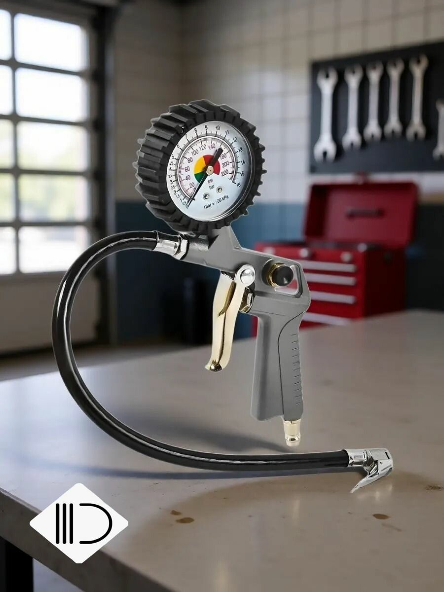 Пистолет Pegas pneumatic TG-3 для подкачки шин давл.1-15 атм 5001