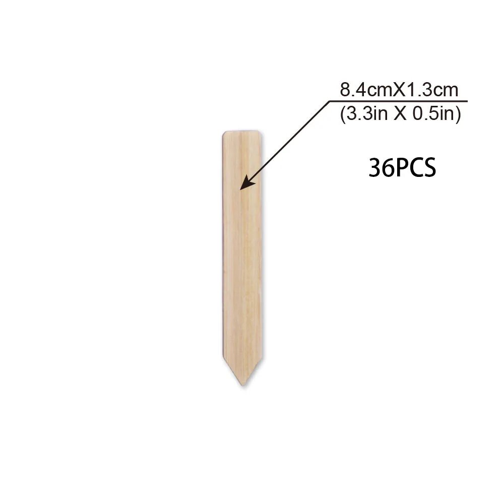 Маркеры для растений QITAI бамбук 3 размеров small size 36PCS