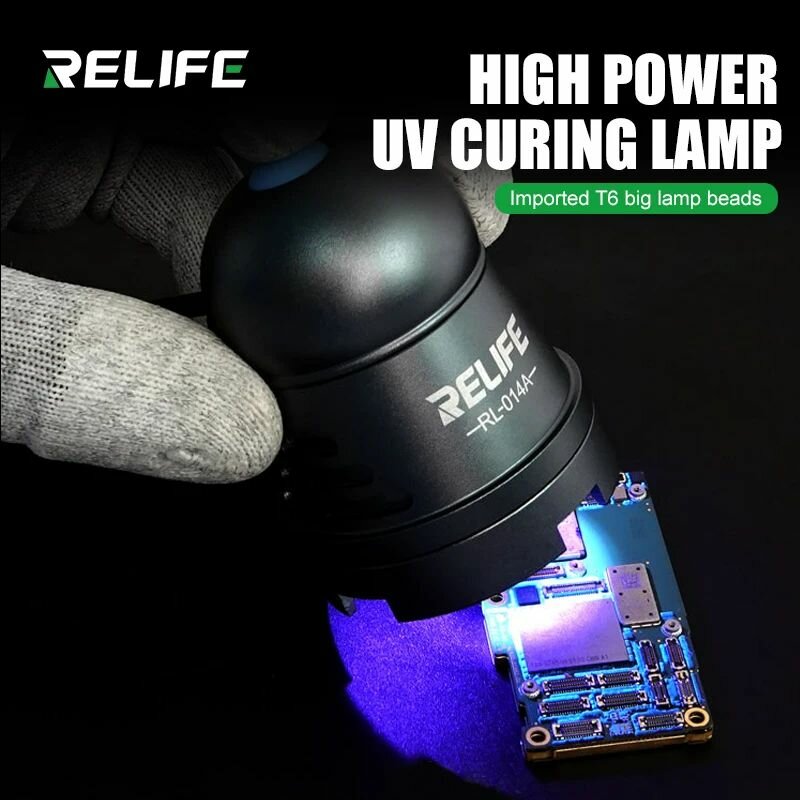 RELIFE RL-014A Интеллектуальная УФ-лампа для отверждения, может быстро отверждать зеленое масло для ремонта материнской платы мобильного телефона