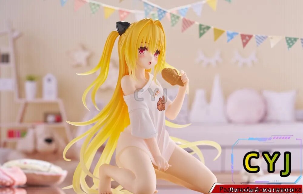 TAiTO Фигурки по видеоиграм и фильмам/To LOVEDARKNESS Desktop Cute Golden Darkness Room wear/CYJ