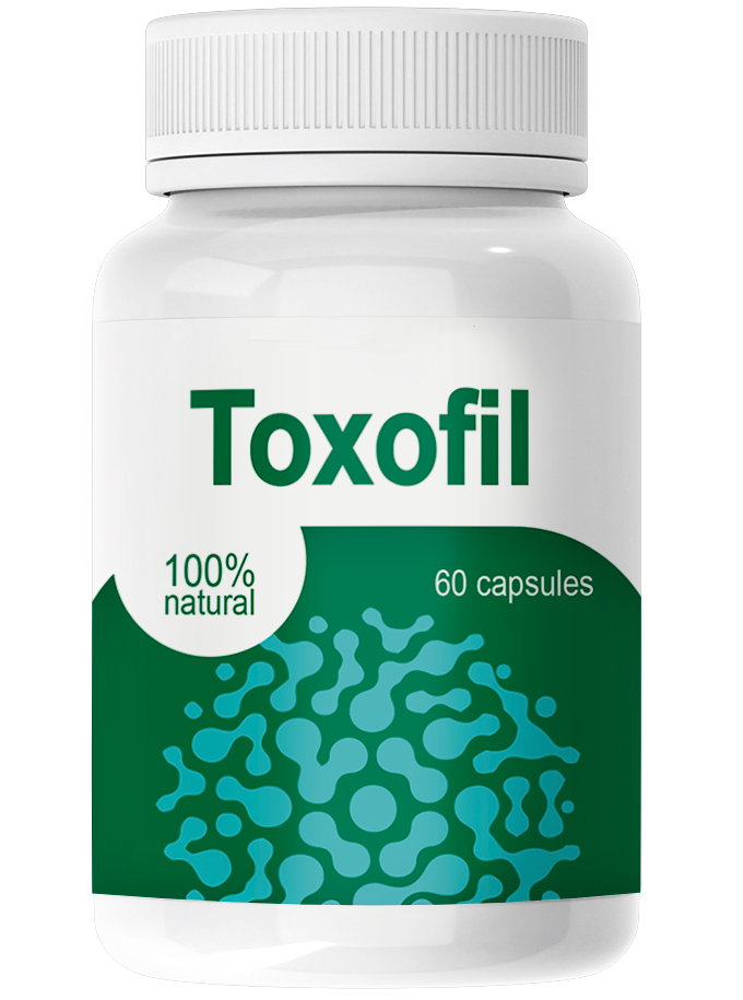Toxofil капсулы от паразитов для пищеварения, натуральный состав, 60 капсул