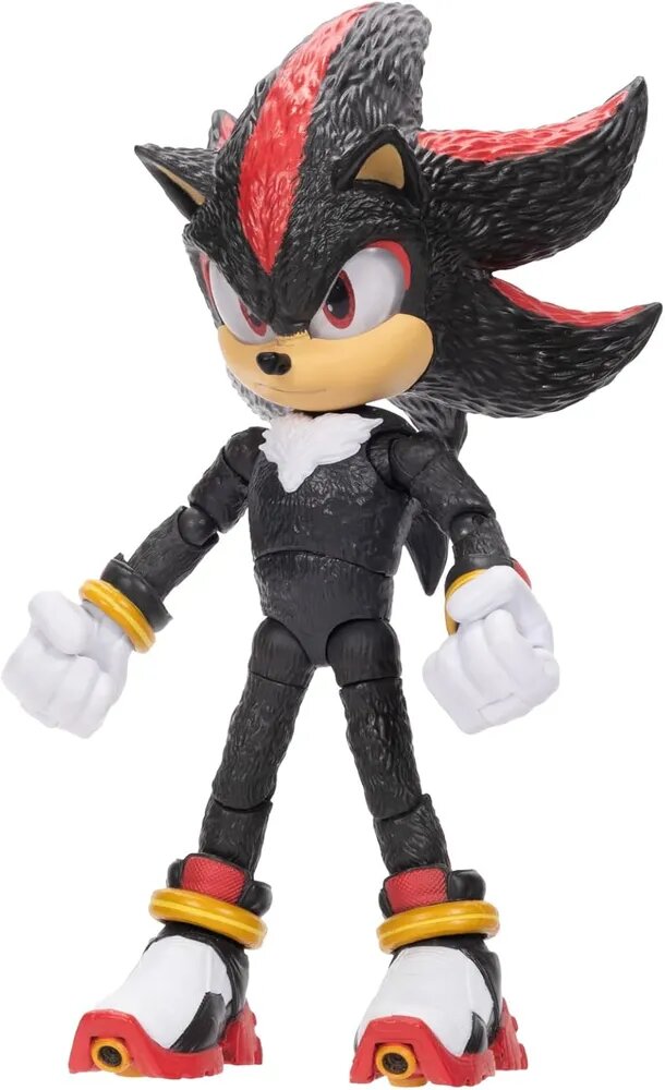 Фигурка Shadow Sonic the Hedgehog 3 Jakks 6 дюймов Фигурка героя из мультфильма и игр для детей и взрослых — фото 1