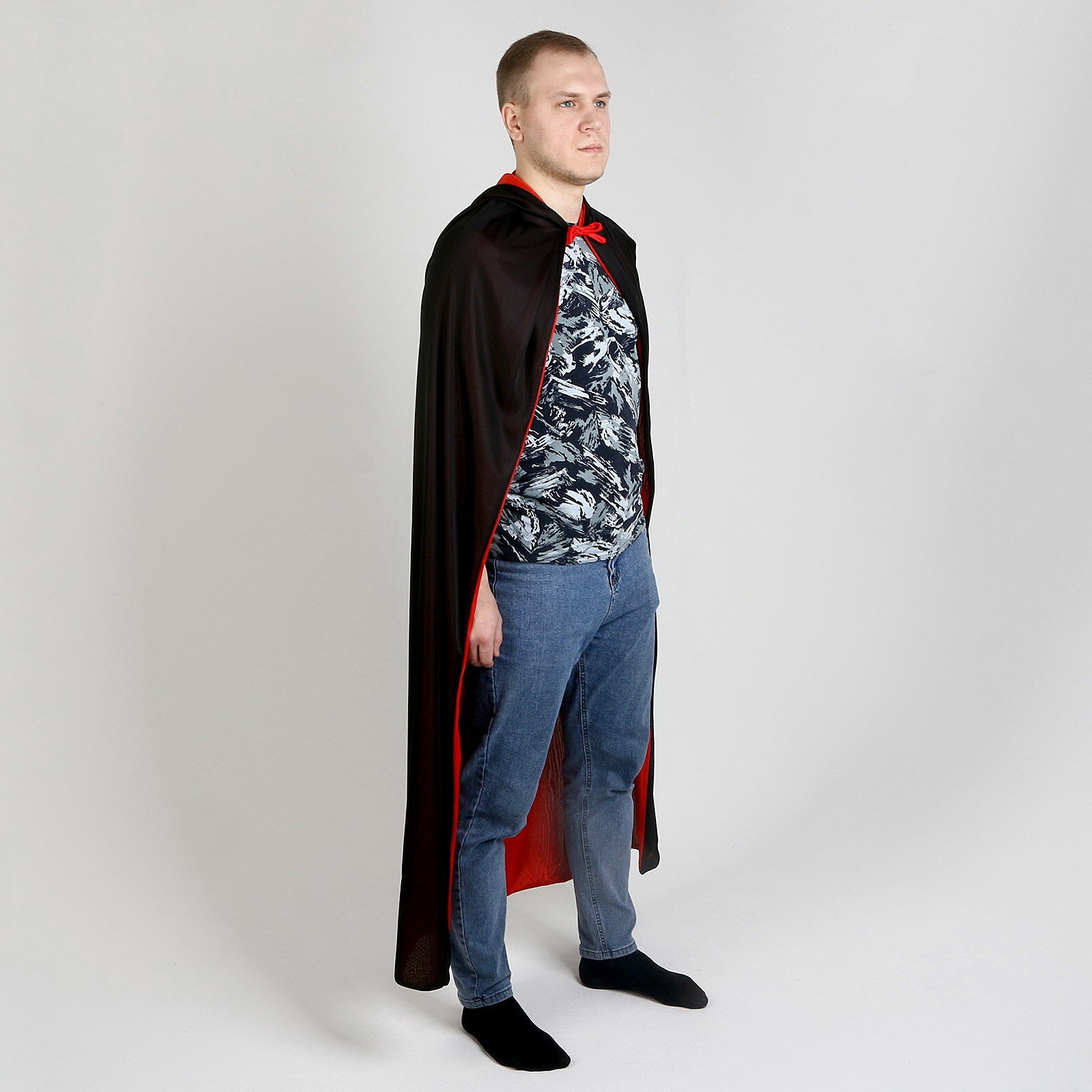 Карнавальная накидка "Ты в игре", маркировка: честный знак, цвет: чёрный