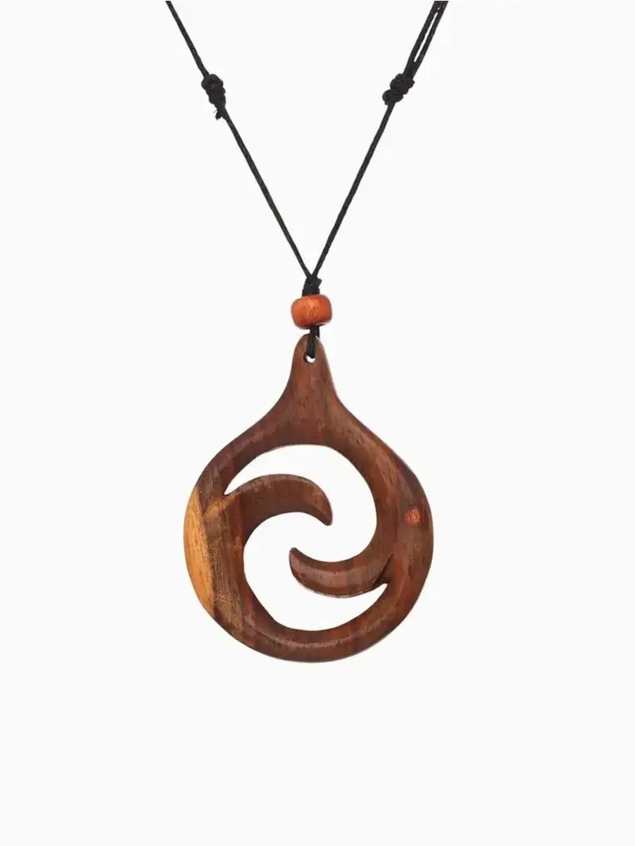 Элегантное деревянное украшение "Спираль"
