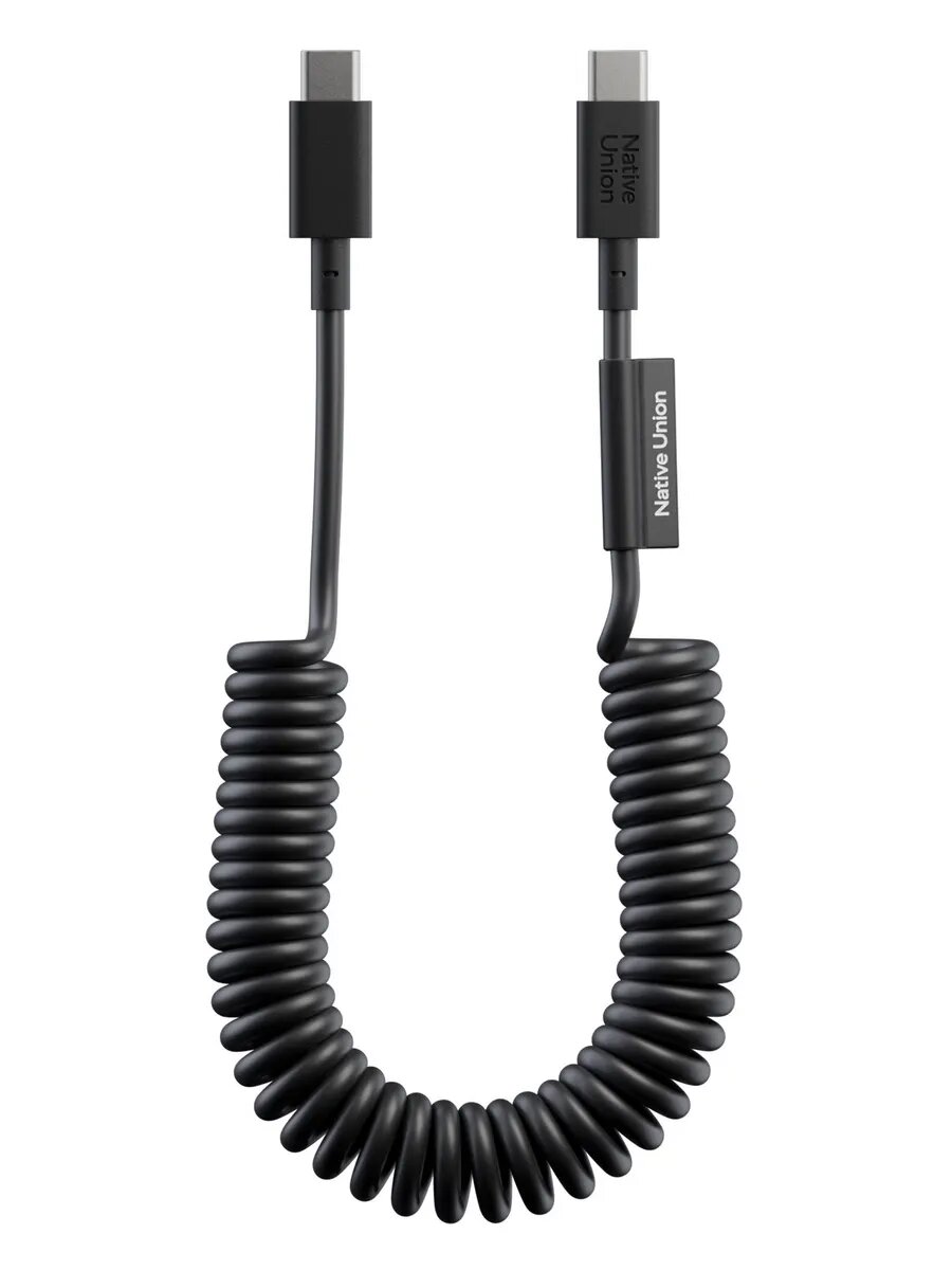 Кабель зарядный Native Union POP CABLE USB-C/USB-C, 60W, длина 1,2 м, цвет: черный