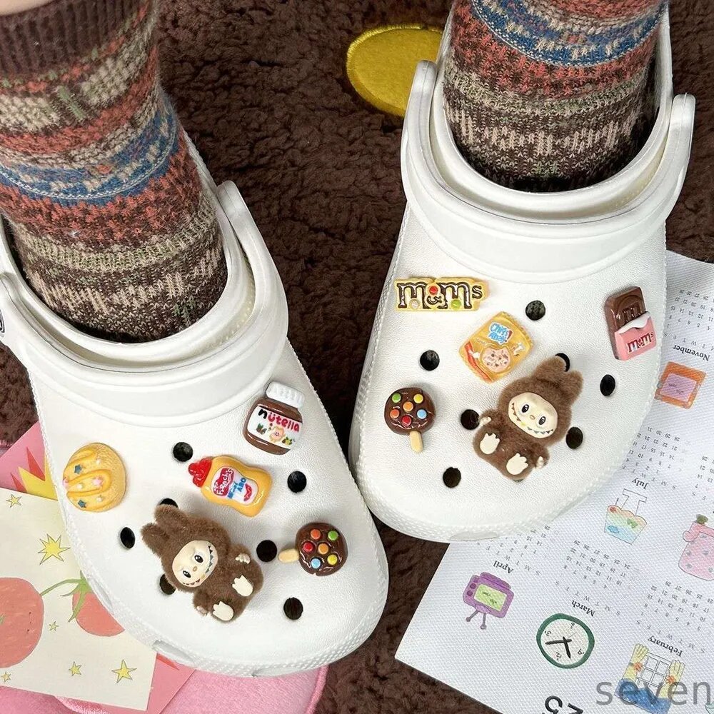 Джиббитсы для Crocs, набор 10 шт, украшения для обуви, декор для кроксов