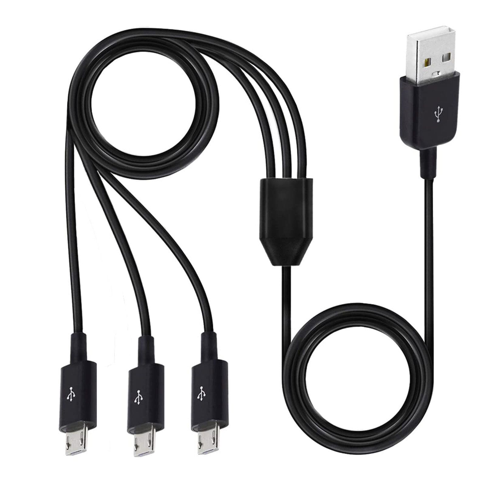Разветвитель Micro USB 3-в-1 зарядный кабель адаптер для синхронизации данных