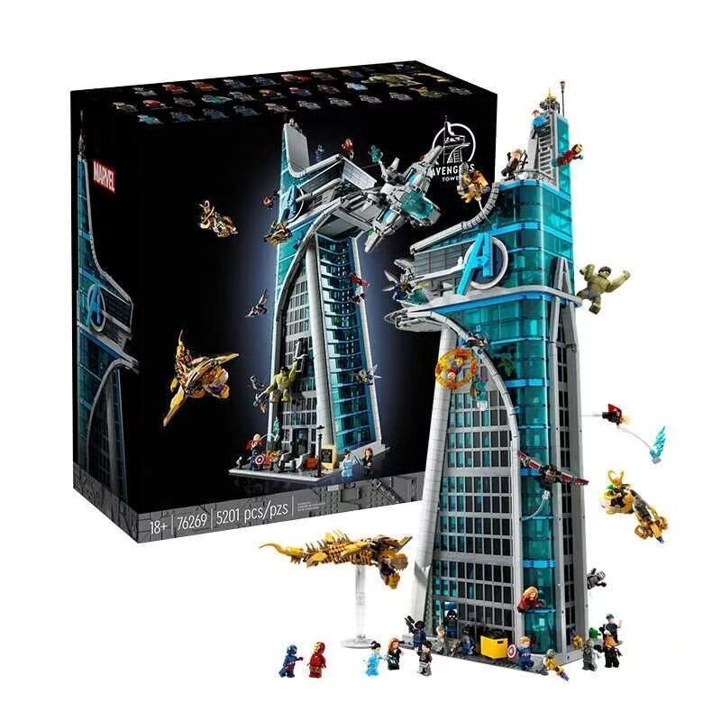 Совместим с LEGO 76269 Avengers Tower Marvel Super Heroes Avengers Tower, сборный строительный блок, игрушка