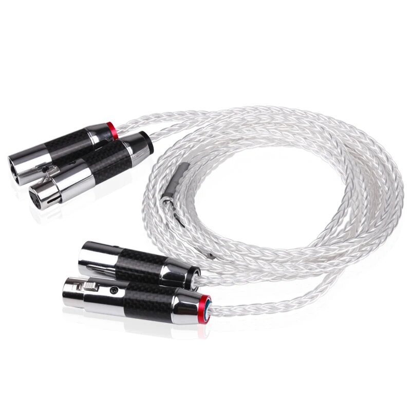 YYAUDIO XLR кабель 7N OCC посеребренный, 0.5м