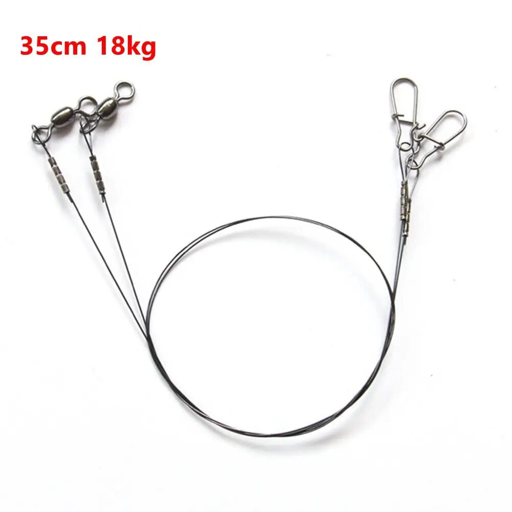 TOOPRE Поводки для хищной рыбы 35см 18кг, 2шт