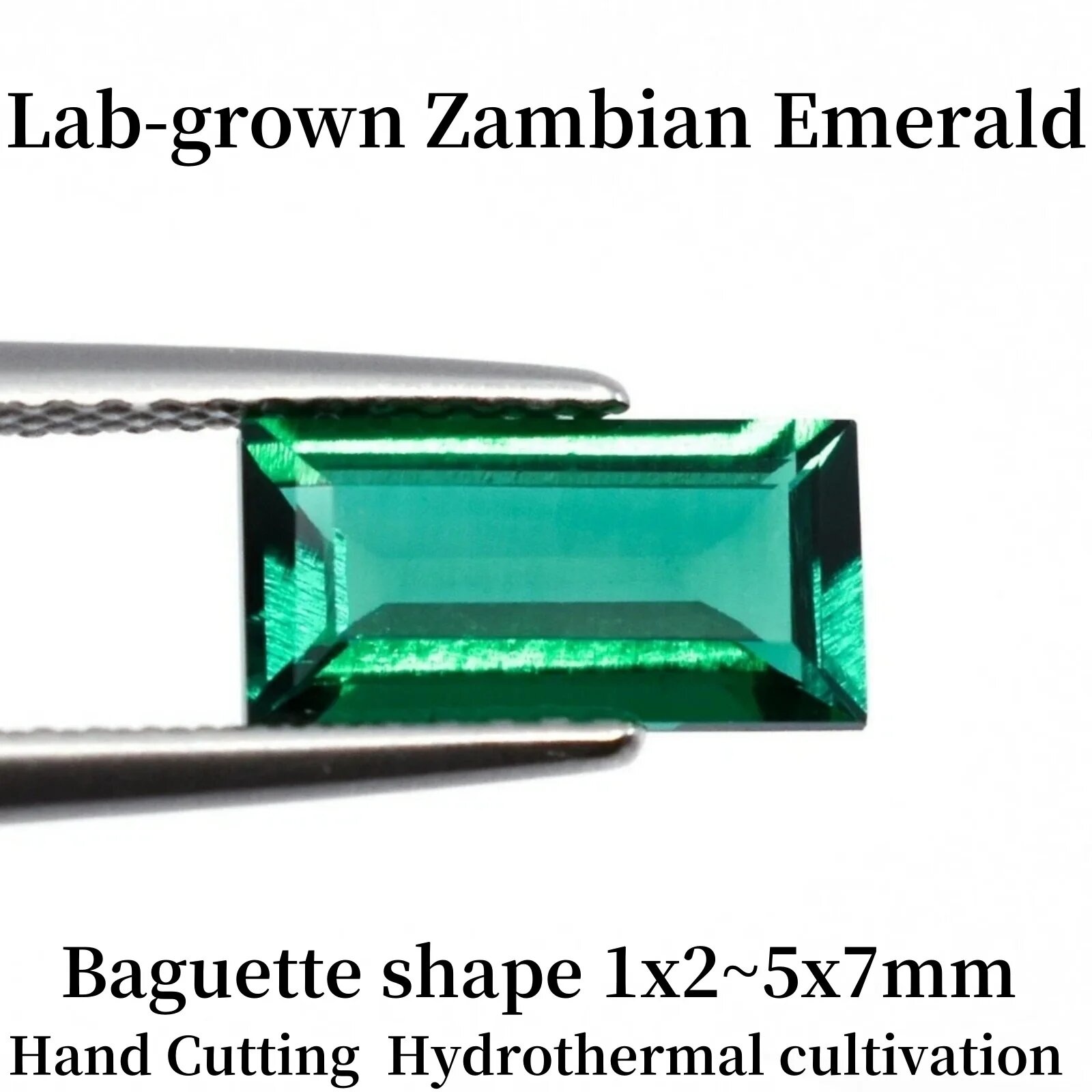 Зеленые бусины изумруд RUIXUNGEM 3x6mm 0.292-0.3ct