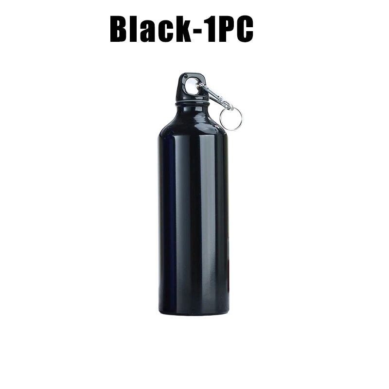 Алюминиевая градиентная бутылка для воды 500/750 мл 500ml, Black 1PC