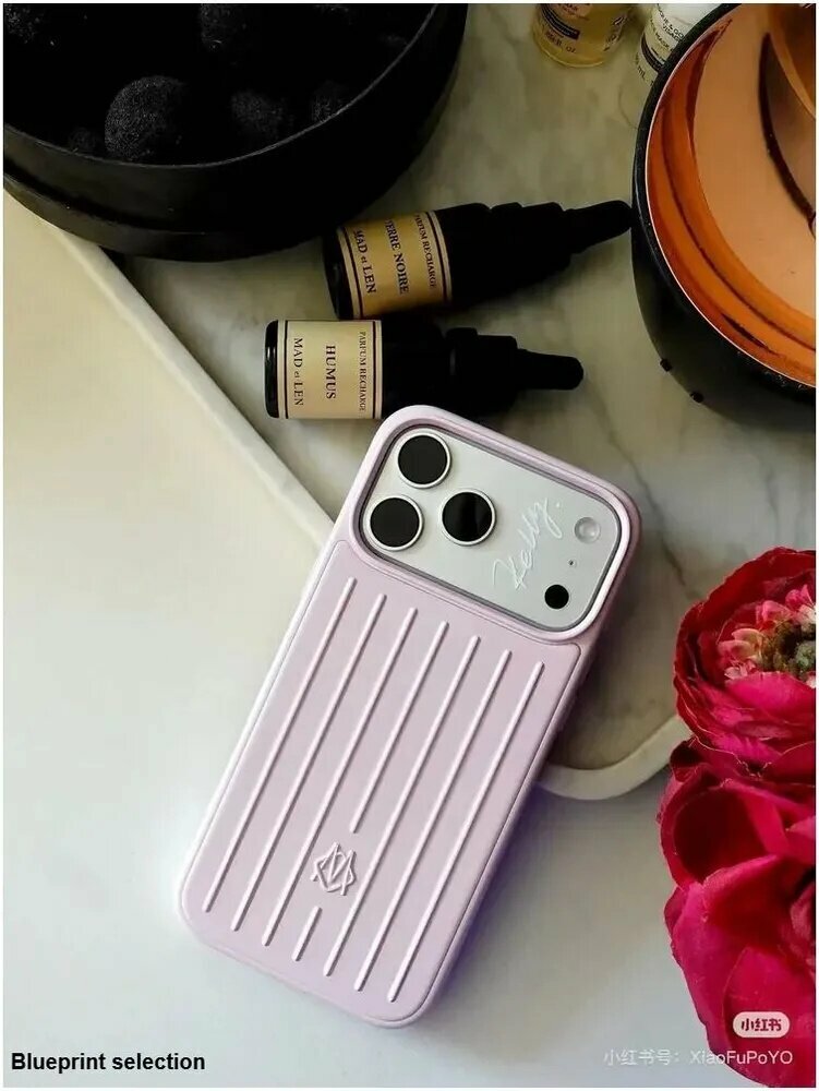 Чехол для смартфона Apple, чехол для смартфона RIMOWA, совместимый с iPhone17proMAX, розовый