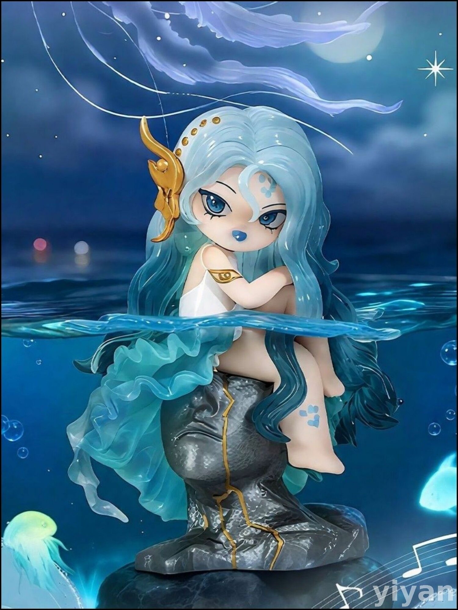 Эксклюзивная фигурка NONO SOVA из линейки Nightmare Lullaby представлена в слепом боксе для коллекции