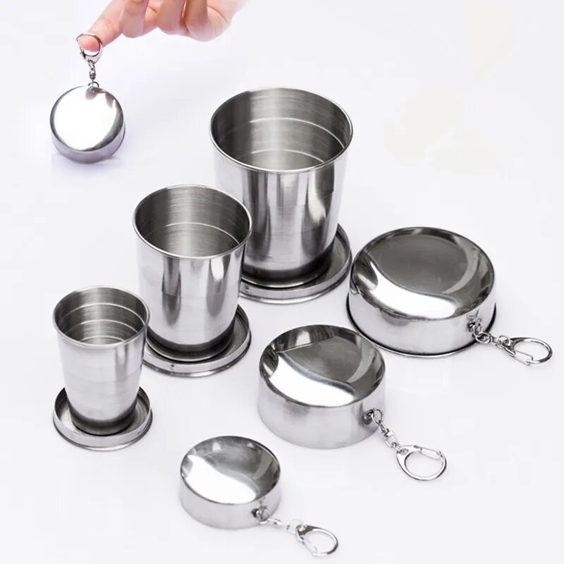 Складная чашка 75ML из нержавеющей стали