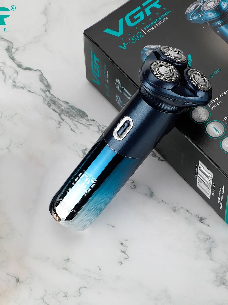 Электробритва мужская для лица аккумуляторная VGR V-392 мужская