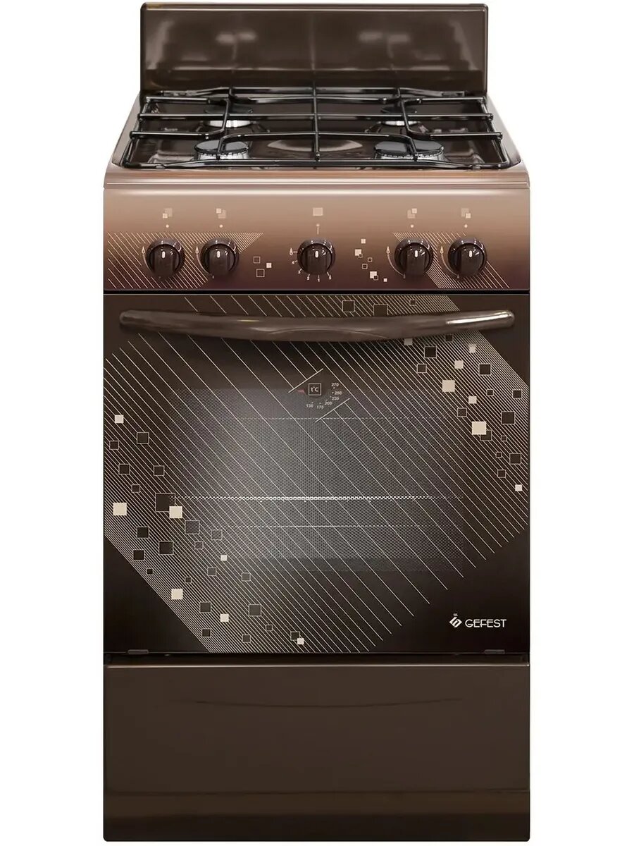 Плита GEFEST ПГ5100-0018, с газ-контролем духовки, 4 конфорки, стальная решетка