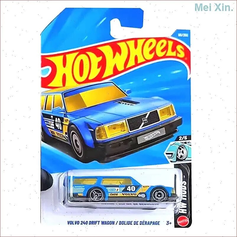 Машинка Hot wheels 2026 VOLVO 240 DRIFT WAGON, 2/5, для дрифта, металл