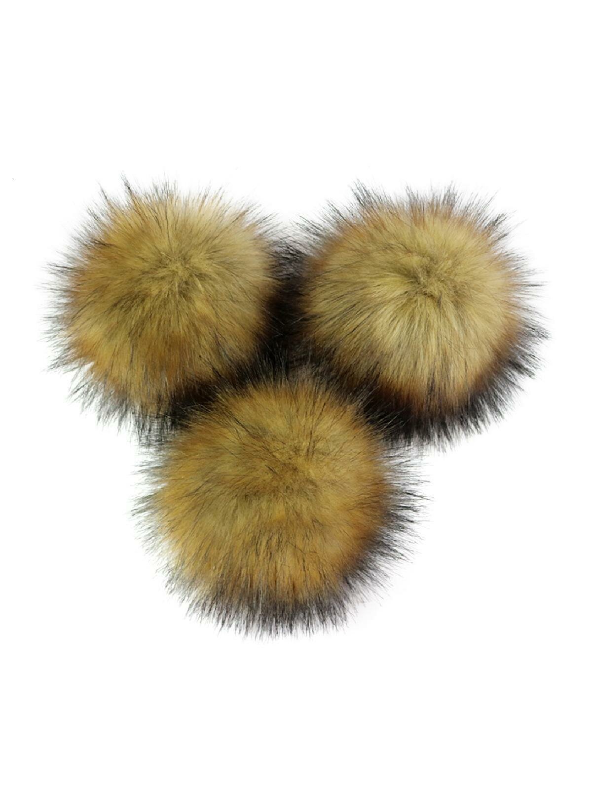 Помпон из искусственной кожи, Истинный цвет - Подшерсток 10 см плюс резинка