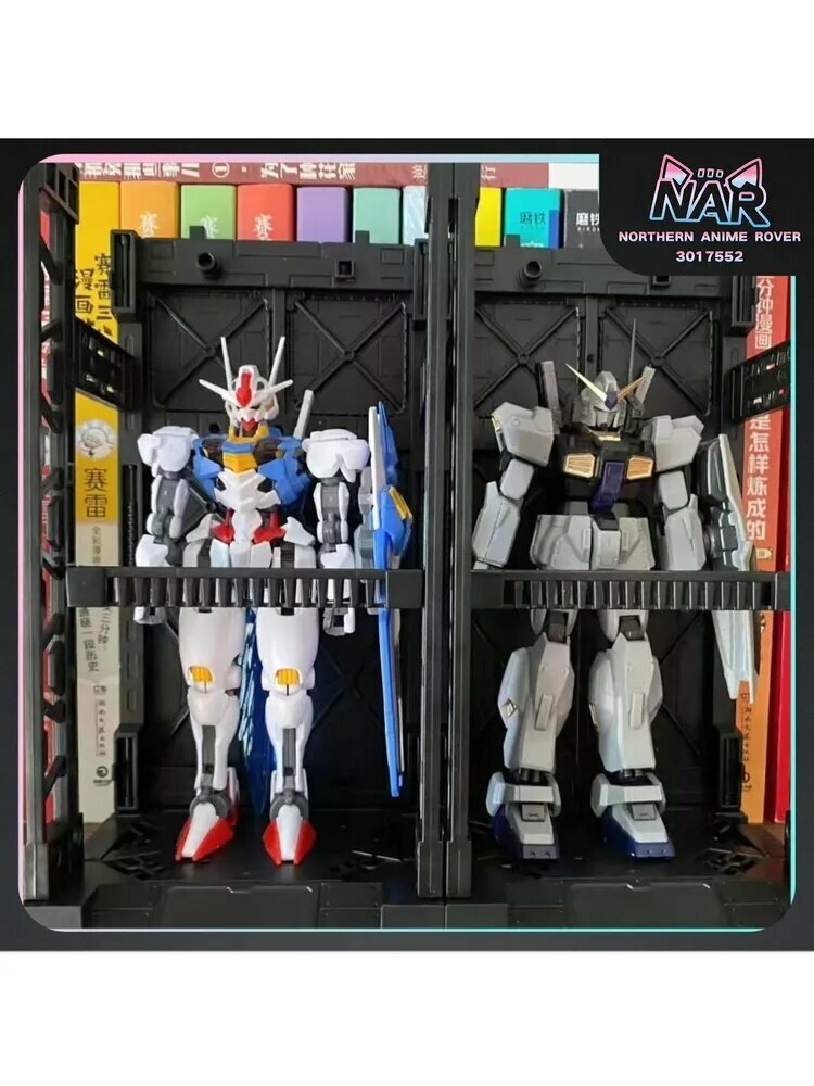 Демо-стенд для моделей Gundam (HG/RG/EG): ангар для хранения и демонстрации