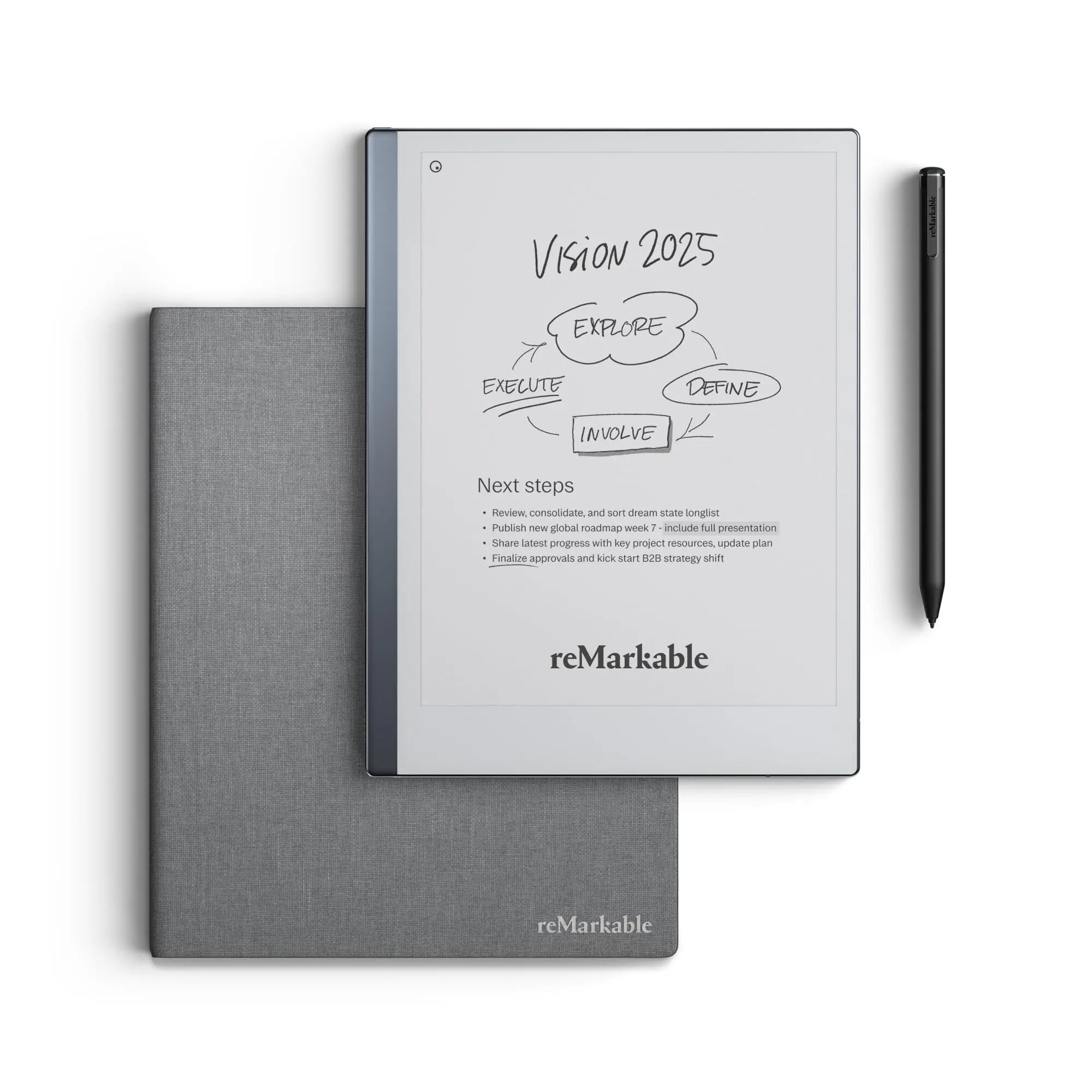 ReMarkable 2 с обложкой Folio
