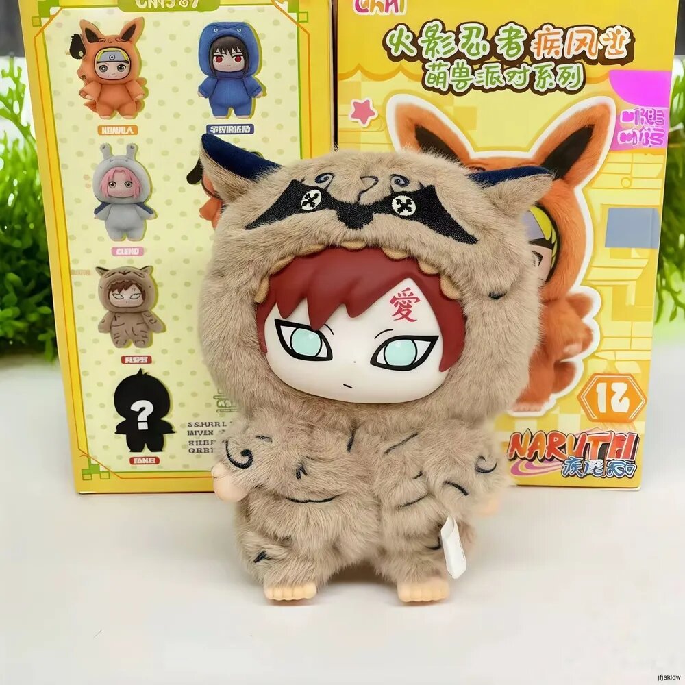 NARUTO Blind box Лабубу Наруто Gaara Blind Box Мягкая игрушка 14см Хлопковое волокно
