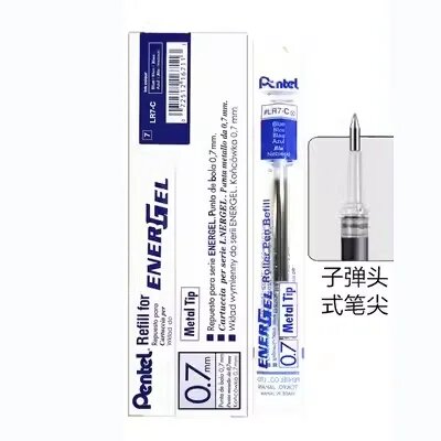 Гелевая ручка Pentel EnerGel 0,7 мм черная, красная, синяя Синий, 12pcs blue refill