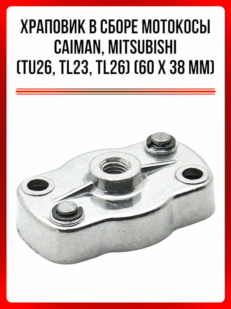Храповик в сборе мотокосы Caiman, Mitsubishi (TU26, TL23, TL26)(60*38 мм)
