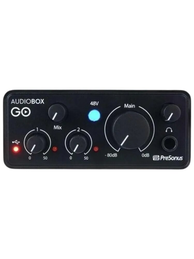 Звуковая карта PreSonus "AudioBox GO", для компьютера, студийный звук