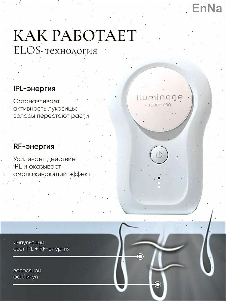 Эпилятор лазерный Лазерный эпилятор с технологией elos и функцией омоложения кожи iluminage Precise Touch Pro