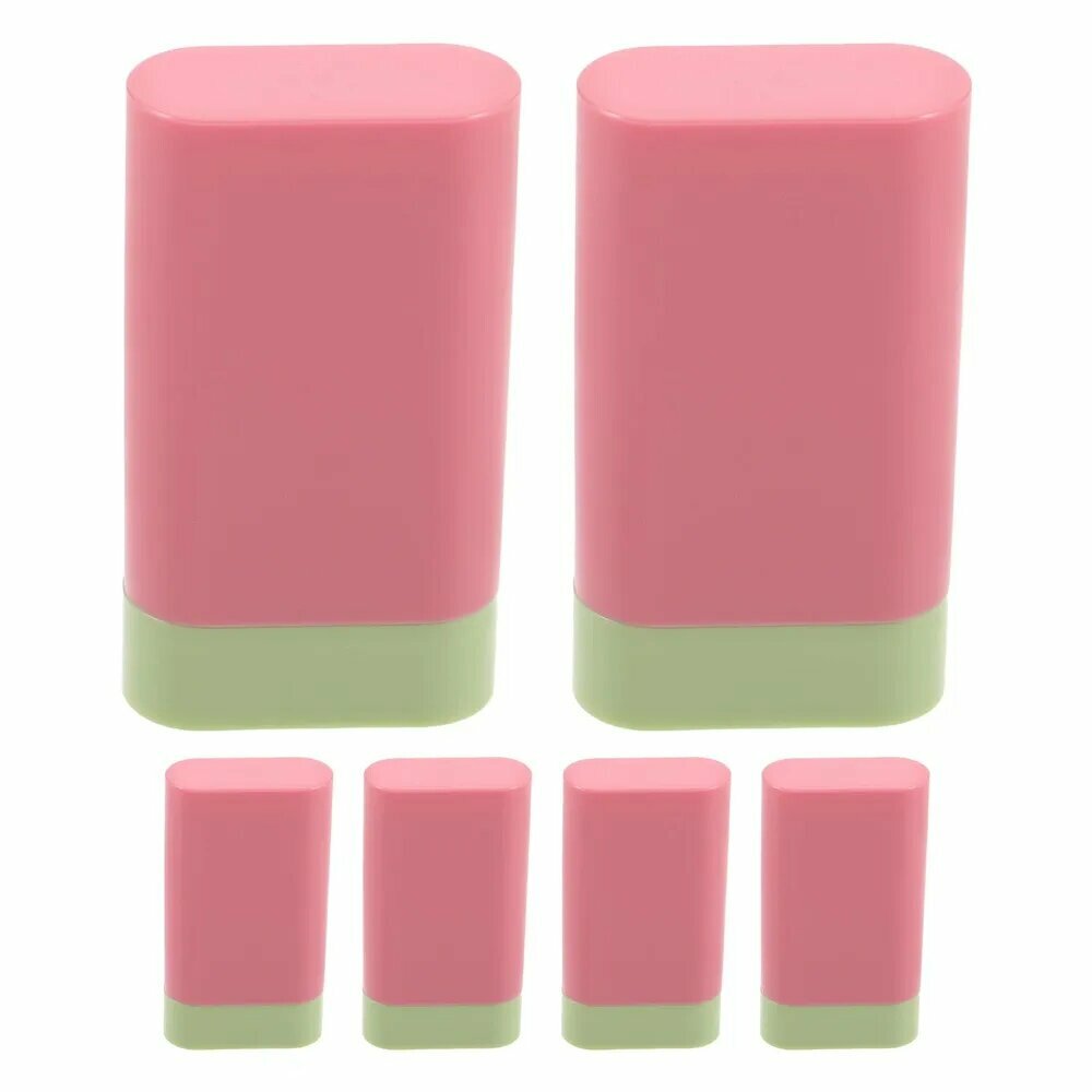 Пластиковые розовые тубы для дезодоранта, набор из 6 штук для домашнего использования
