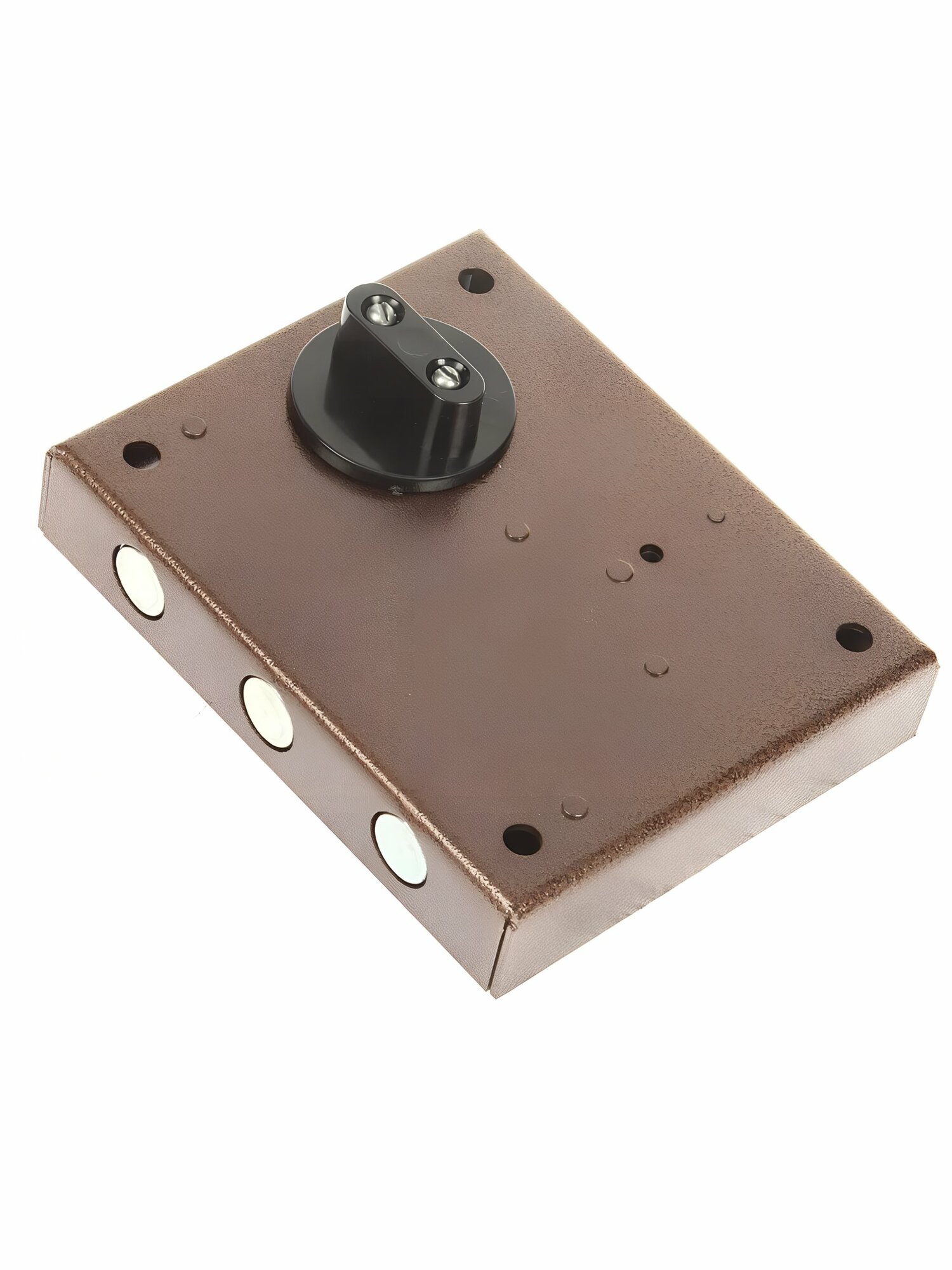 Замок накладной дверной гаражный, Ригель, 2 135 211, серебряный антик