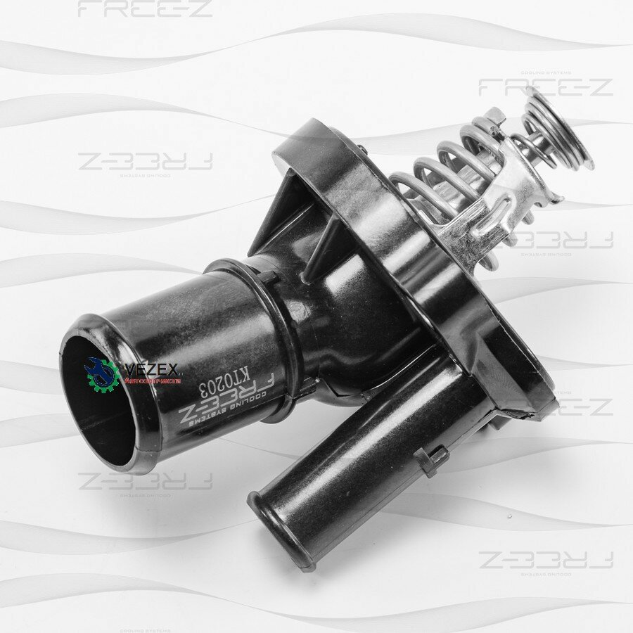 FREE-Z KT0203 Термостат 82°C (с корпусом) FORD Galaxy/Mondeo/S-Max/Transit/Kuga 06-MAZDA 6/CX-7 02- KT0203