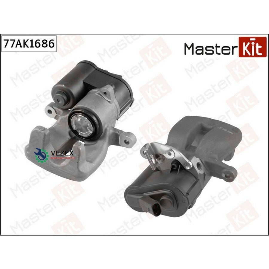 MASTERKIT 77AK1686 Суппорт тормозной зад. лев. Volkswagen PASSAT (3C2) 2005 - 2010 Masterkit 77AK1686