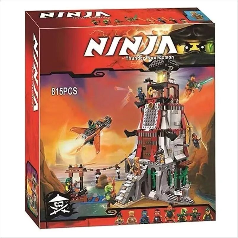 Конструктор Ninjago 815PCS Thunder Swordsman Осада маяка Конструктор из кирпичиков