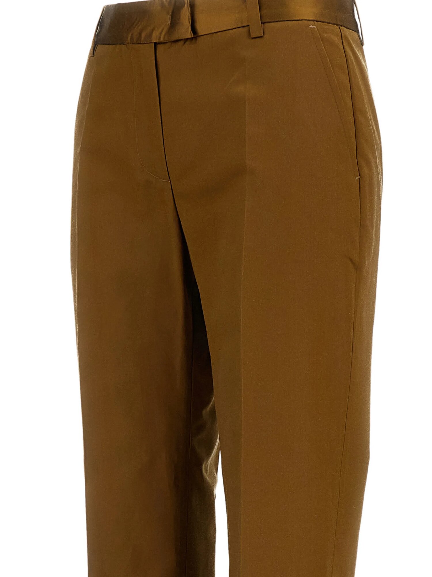 Брюки Alberto Biani Straight trousers, размер 38, brown — фото 1