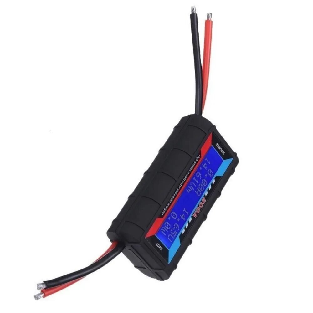 200A Измеритель мощности с анализом данных 14.65V 0.00A Digital Watt Meter Power Analyzer