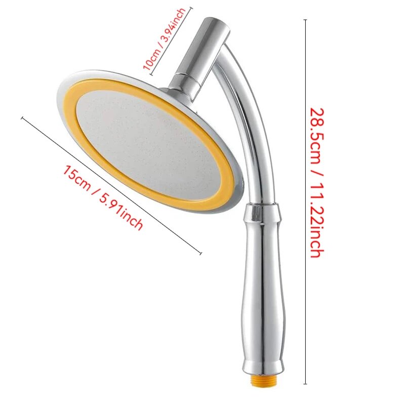Насадка Для Душа Высокого Давления, 4/6 Дюймов, Регулируемая Ручная Насадка Lotus Для Тропического Душа, Хромированная Отделка