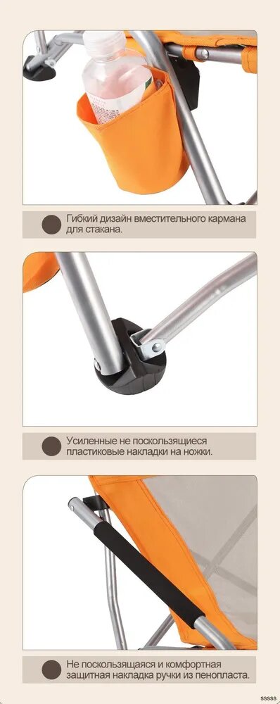 Сиденье для SUP-доски складное, голубое, для комфортного отдыха на воде. — фото 1