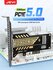 JEYI NVMe адаптер PCIe 5.0 X4 на M.2 NVMe SSD 2280/60/42/30